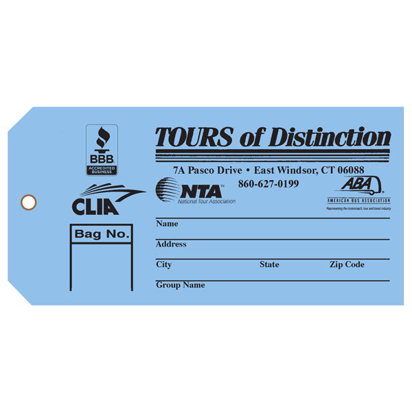 Custom Printed Travel Tags | St. Louis Tag
