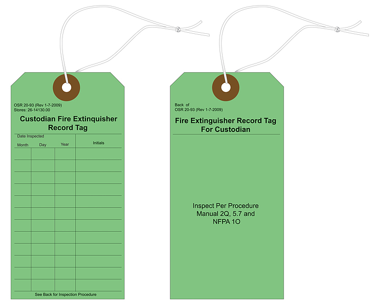 Custom Fire Extinguisher Tags For Your Brand | St. Louis Tag