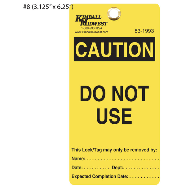 Custom Printed Caution Safety Tags | St. Louis Tag