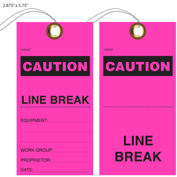 Custom Printed Caution Safety Tags | St. Louis Tag