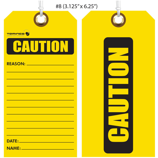 Custom Printed Caution Safety Tags | St. Louis Tag