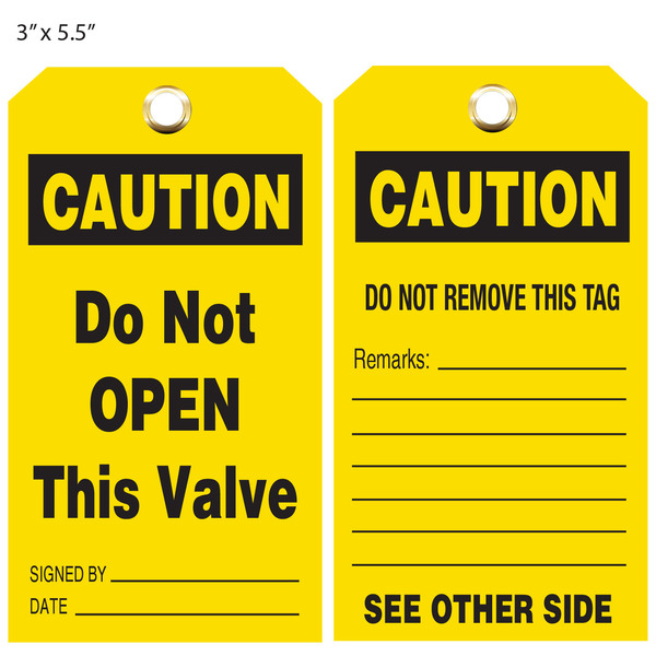 Custom Printed Caution Safety Tags | St. Louis Tag