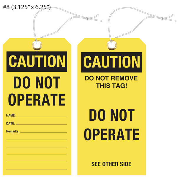 Custom Do Not Operate Tags | St. Louis Tag