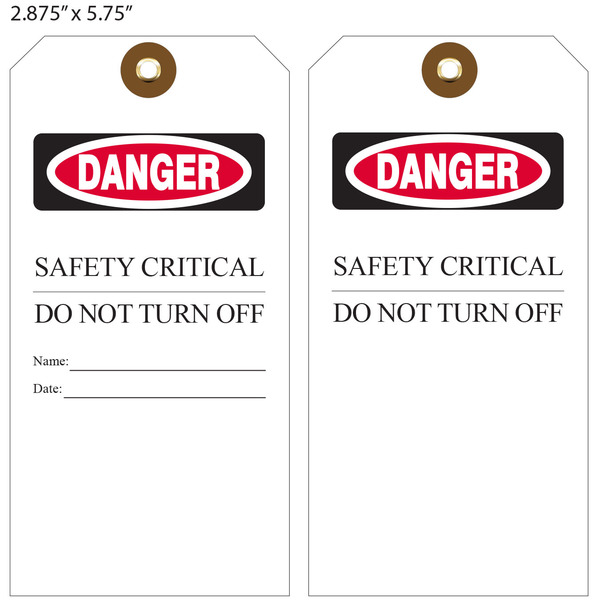 Custom Printed Danger Hang Tags | St. Louis Tag
