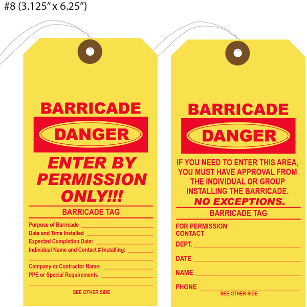 Custom Printed Danger Hang Tags | St. Louis Tag