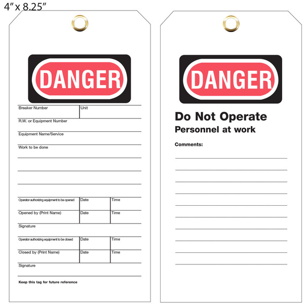 Custom Do Not Operate Tags | St. Louis Tag