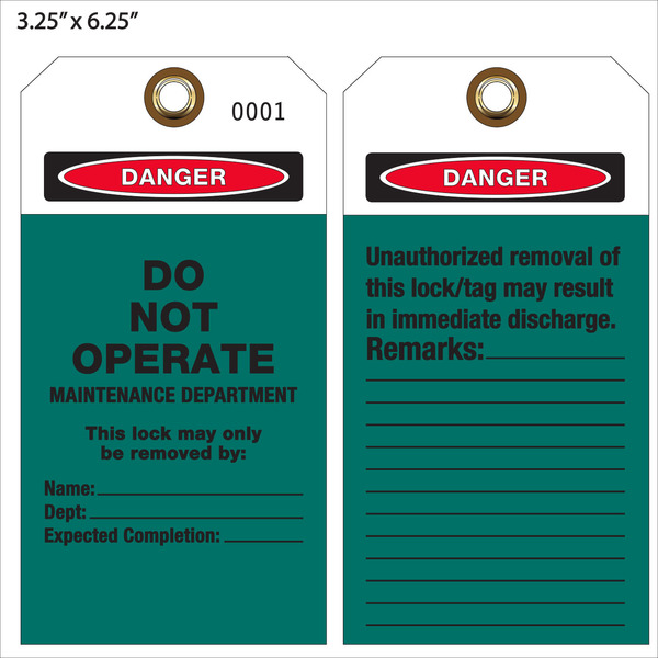 Custom Printed Danger Hang Tags | St. Louis Tag