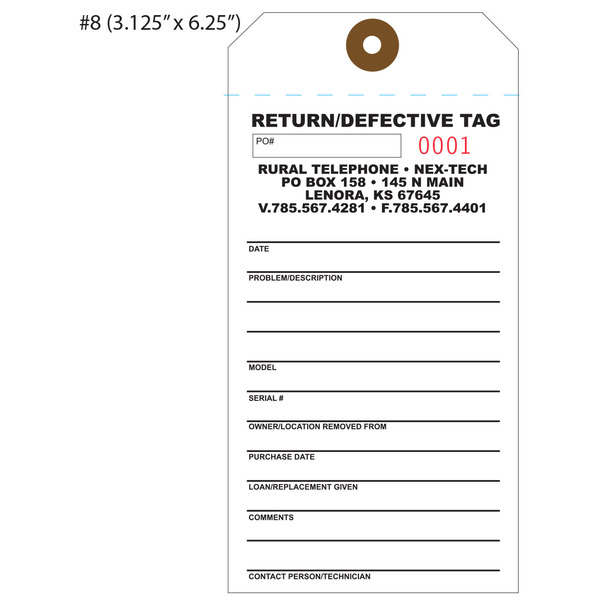 Custom Defective Hang Tags (Do Not Use Tags) | St. Louis Tag