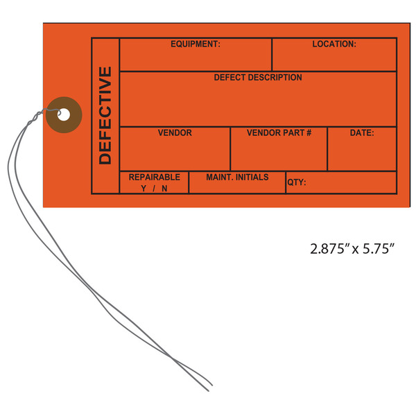 Custom Defective Hang Tags (Do Not Use Tags) | St. Louis Tag