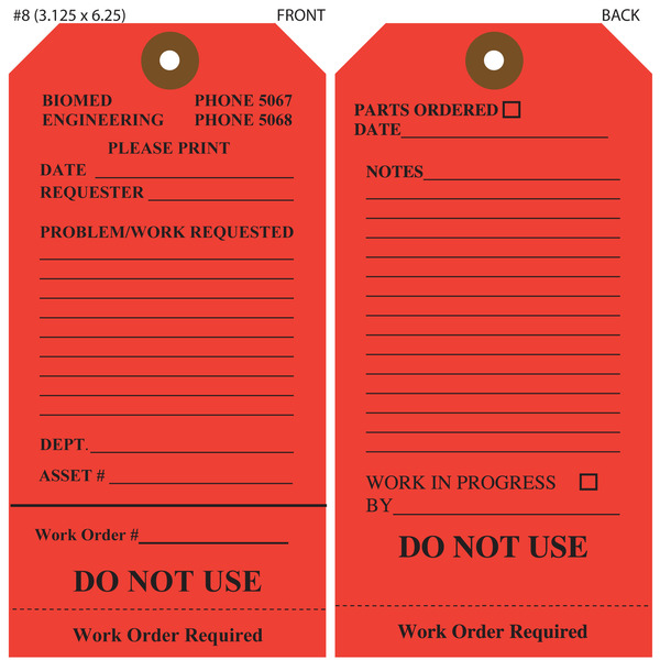 Custom Do Not Operate Tags | St. Louis Tag