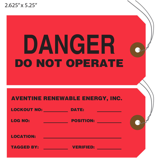 Custom Printed Do Not Operate Hang Tags | St. Louis Tag