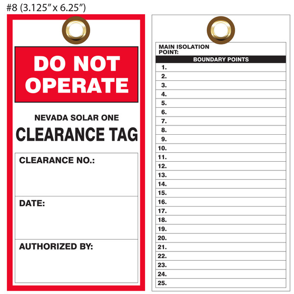 Custom Do Not Operate Tags | St. Louis Tag