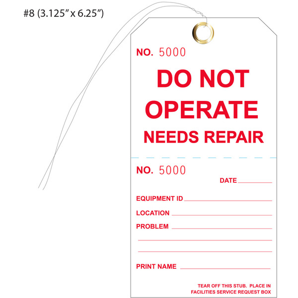 Custom Repair Tags | St. Louis Tag