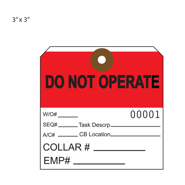 Custom Do Not Operate Tags | St. Louis Tag