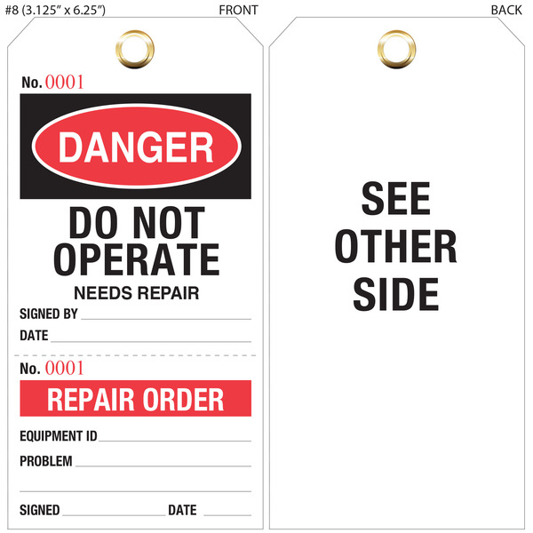 Custom Do Not Operate Tags | St. Louis Tag