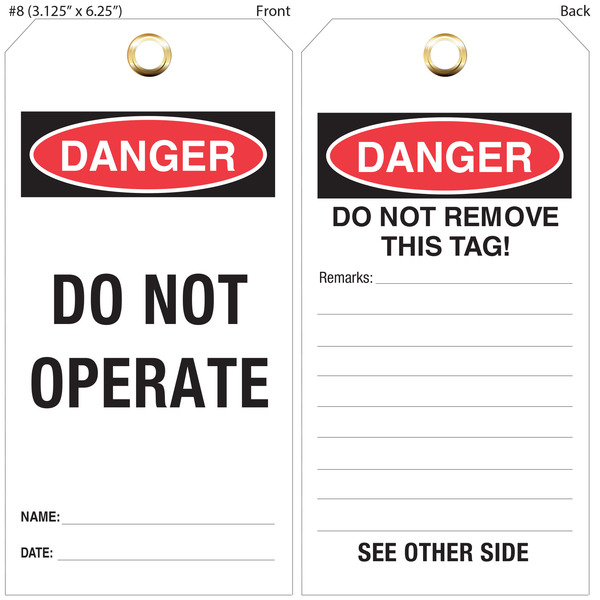 Custom Do Not Operate Tags | St. Louis Tag