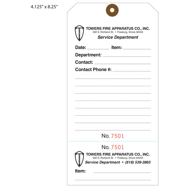 Custom Fire Extinguisher Tags For Your Brand | St. Louis Tag