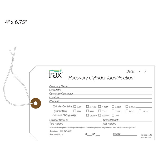 Empty, In-Use, Full Gas Cylinder Tags | Custom Hang Tags