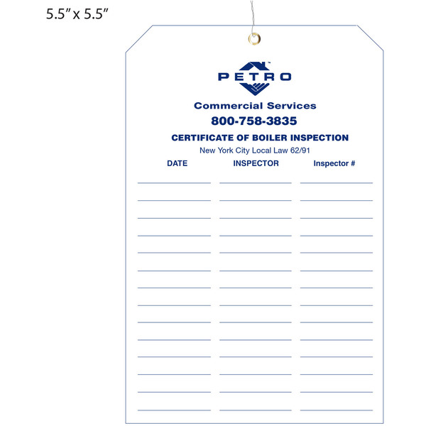 Custom Inspection Hang Tags | St. Louis Tag