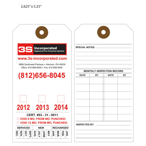 Custom Inspection Hang Tags | St. Louis Tag