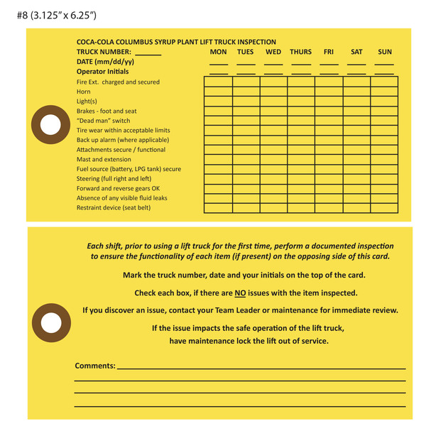 Custom Inspection Hang Tags | St. Louis Tag