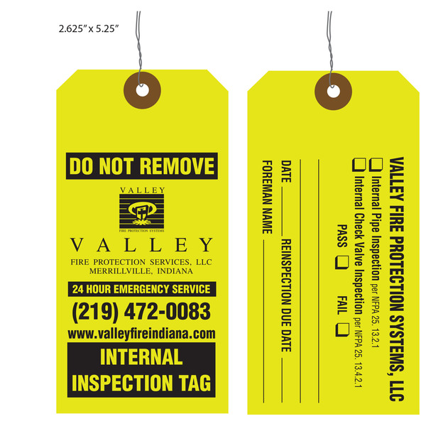 Custom Inspection Hang Tags | St. Louis Tag