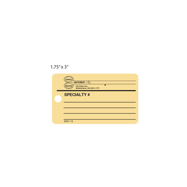 Custom Maintenance Record Hang Tags | St. Louis Tag