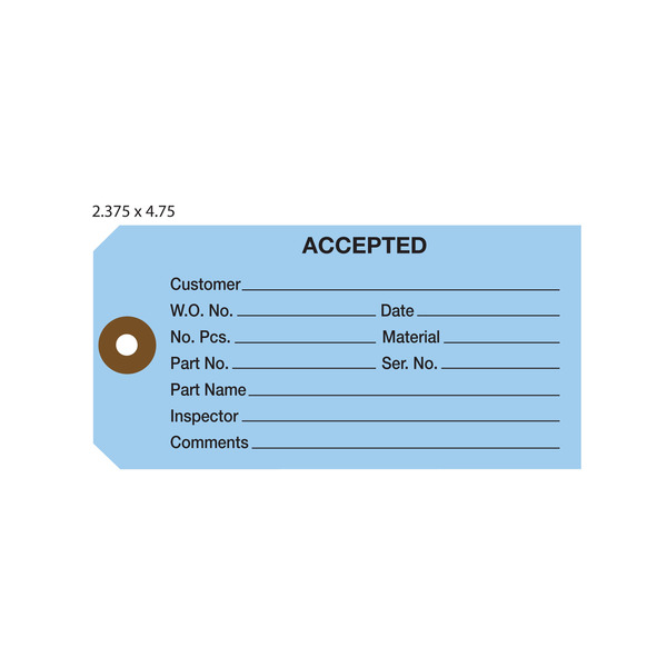Custom Printed Q.A. Quality Audit Approved Hang Tags | St. Louis Tag