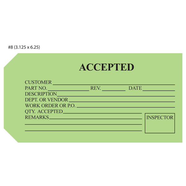 Custom Printed Q.A. Quality Audit Approved Hang Tags | St. Louis Tag