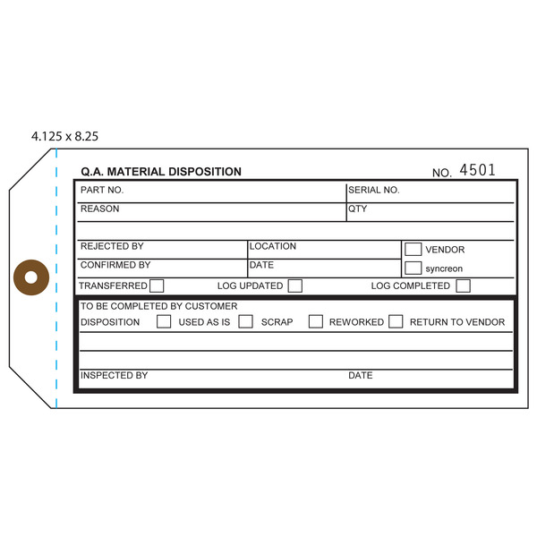 Custom Printed Q.A. Quality Audit Approved Hang Tags | St. Louis Tag