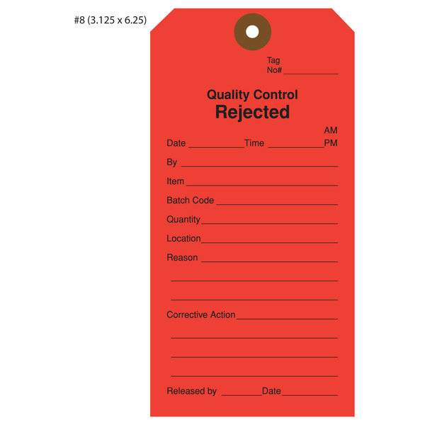 Custom Quality Control Tags | St. Louis Tag