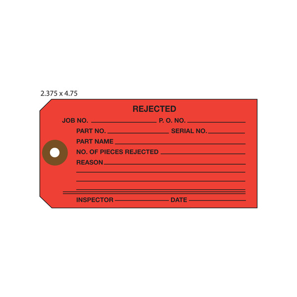 Custom Rejected Hang Tags | St. Louis Tag
