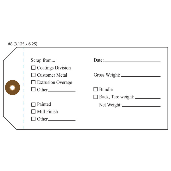 Custom Scrap Hang Tags | St. Louis Tag