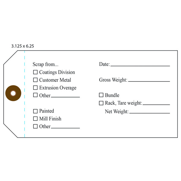 Custom Scrap Hang Tags | St. Louis Tag