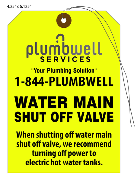 Custom Water Shut Off Tags | St. Louis Tag