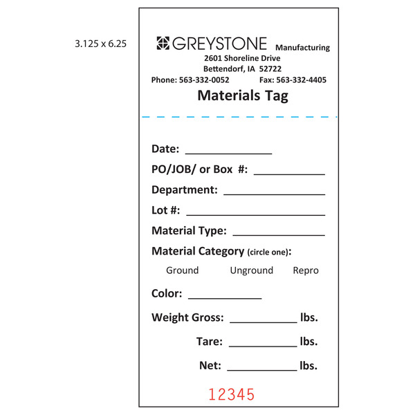 Custom Bale Hang Tags | St. Louis Tag