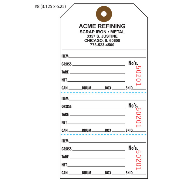 Custom Bale Hang Tags | St. Louis Tag