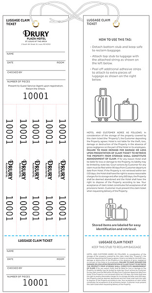 Custom Luggage Tags for Hotels | St. Louis Tag