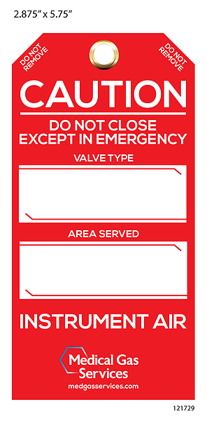 Empty, In-Use, Full Gas Cylinder Tags | Custom Hang Tags