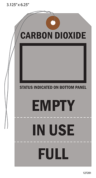Empty, In-Use, Full Gas Cylinder Tags | Custom Hang Tags