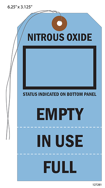 Empty, In-Use, Full Gas Cylinder Tags | Custom Hang Tags