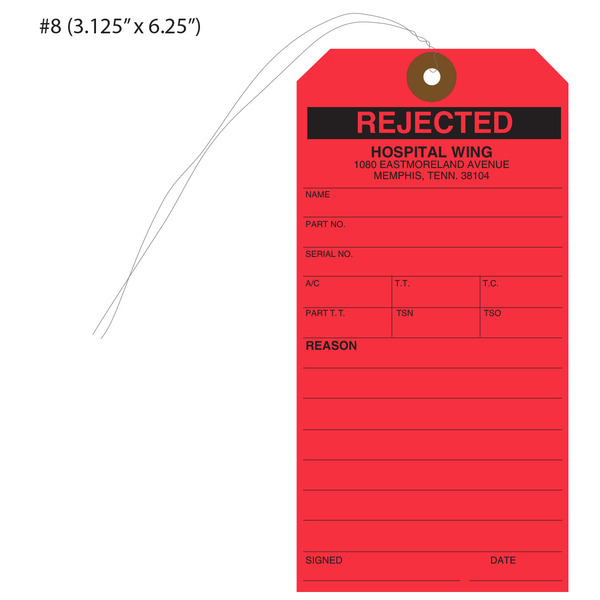 Custom Rejected Hang Tags | St. Louis Tag