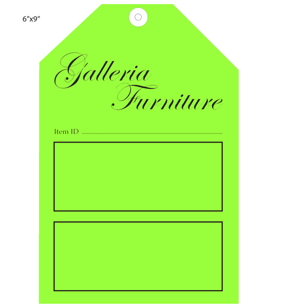 Custom Furniture Price Tags | St. Louis Tag Custom Furniture Price Tags | St. Louis Tag