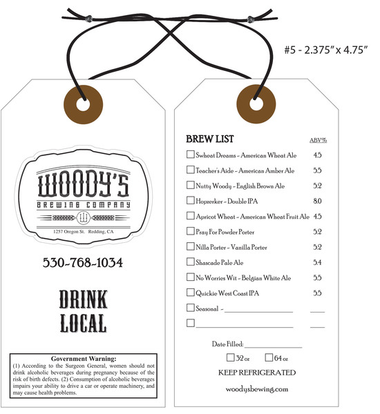 Custom Growler & Bottle Hang Tags | St. Louis Tag