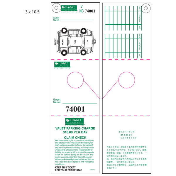 Custom Valet Parking Tags | St. Louis Tag