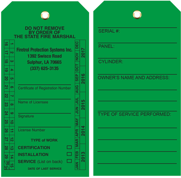 Custom Vinyl Tags | St. Louis Tag